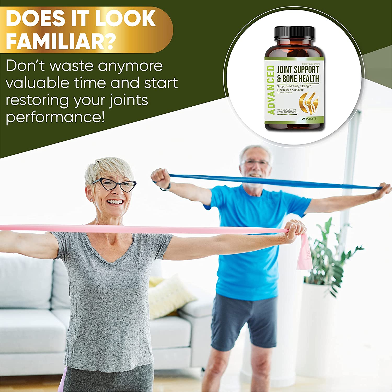 Glucosamine Chondroitin MSM Joint Relief Supplements & Bone Health ...